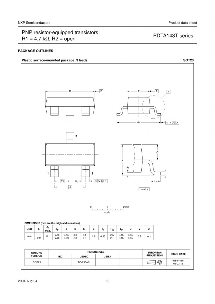 PDTA143T datasheet page 6