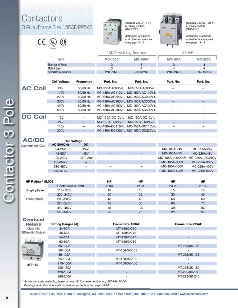 Altech MT-225/3K-100 technical document page 1
