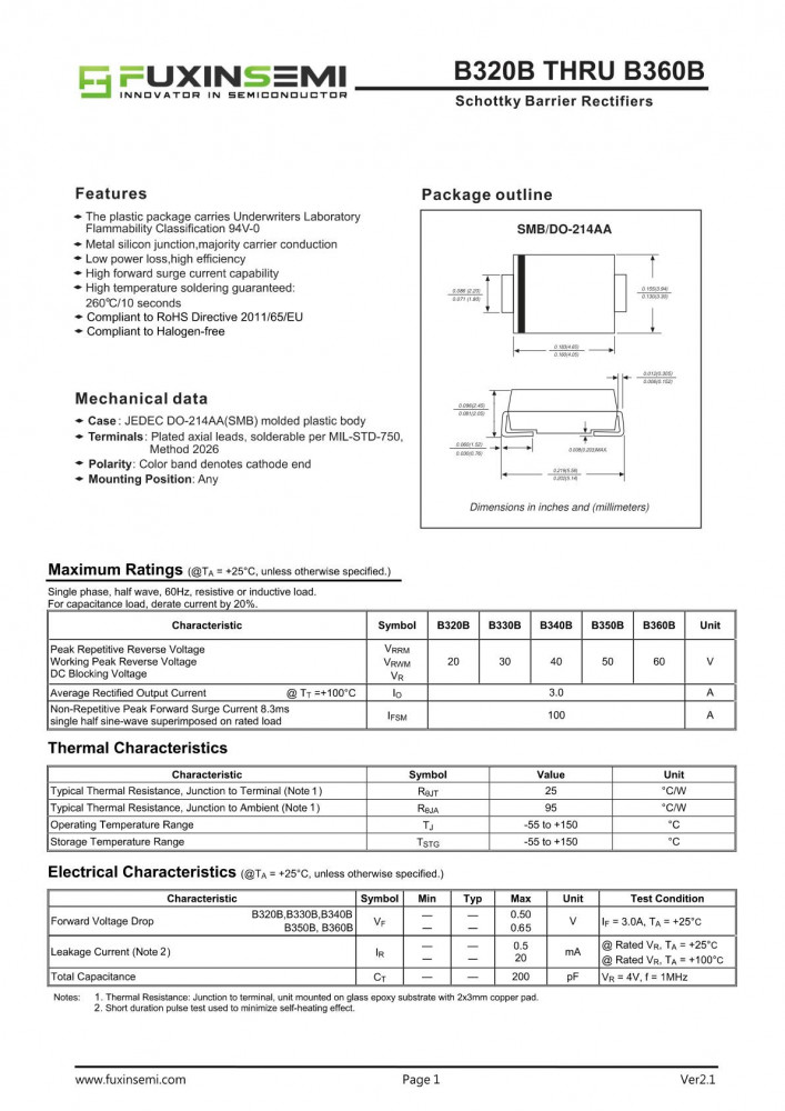 B340B technical document page 1