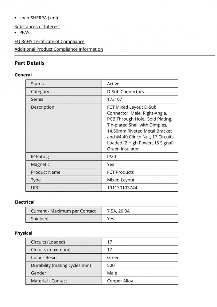 MOLEX 1731070897 technical drawing page 2