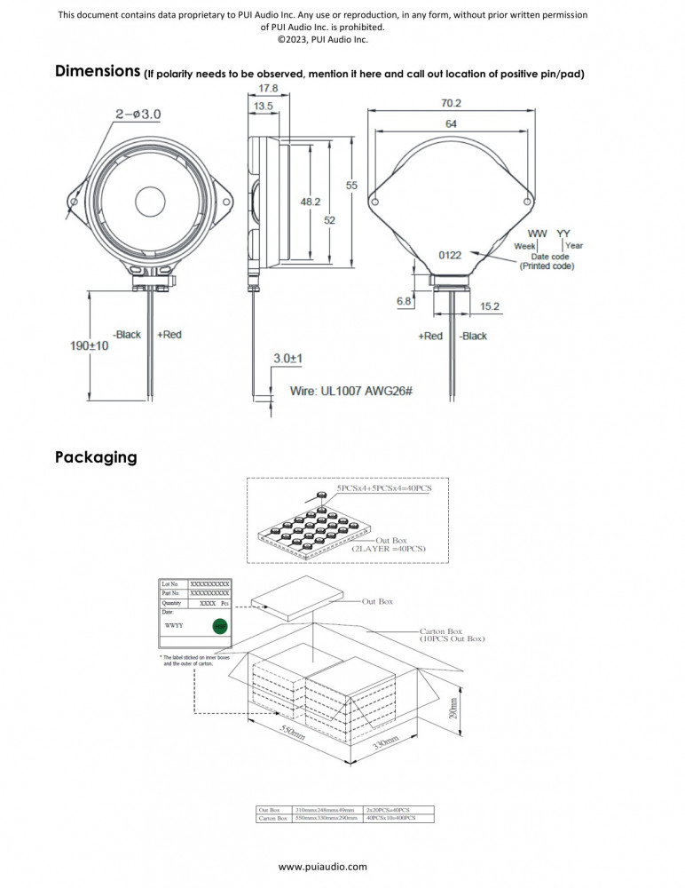 AT-5532-TF-HT-LW190 datasheet page 3
