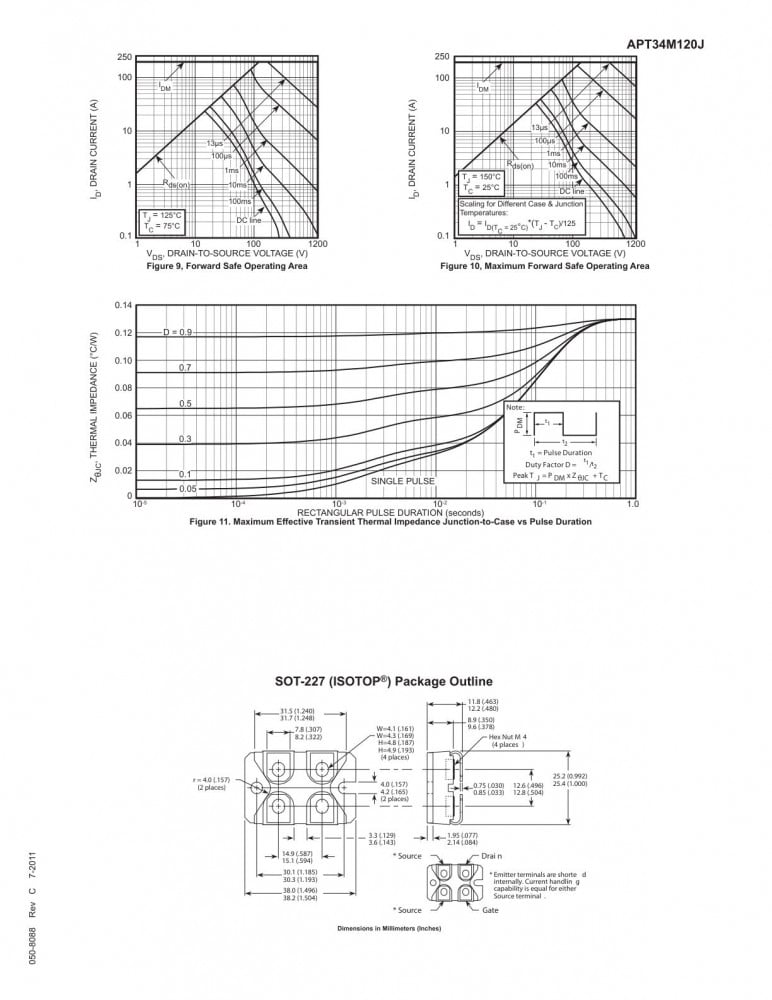 APT34M120J datasheet page 4