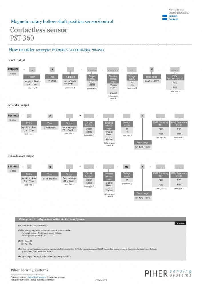 PST-360 technical document page 2