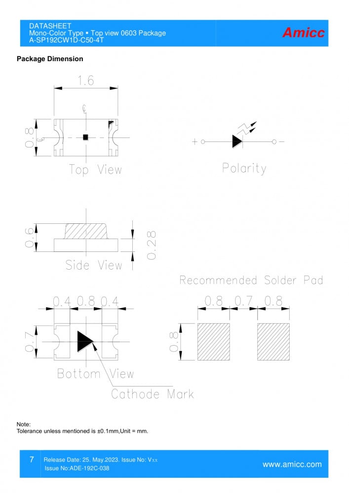 A-SP192CW1D-C50-4T approval sheet page 7
