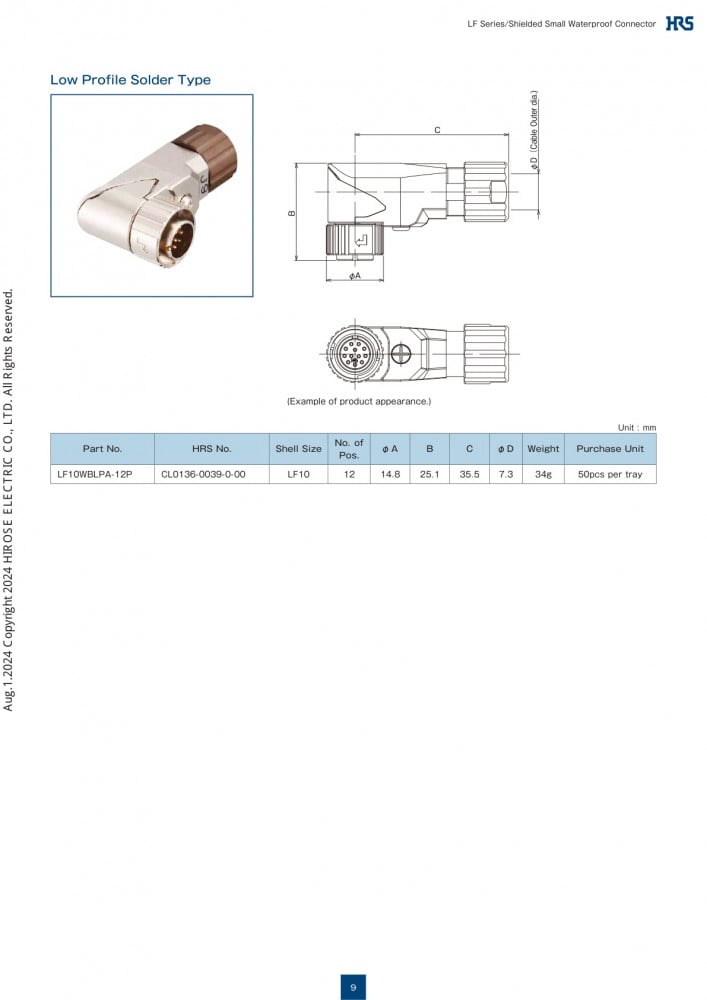 HRS LF Series catalogue page 9