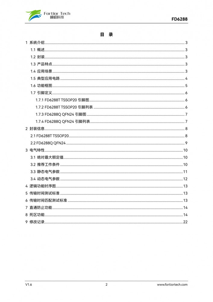 FD6288 datasheet page 2