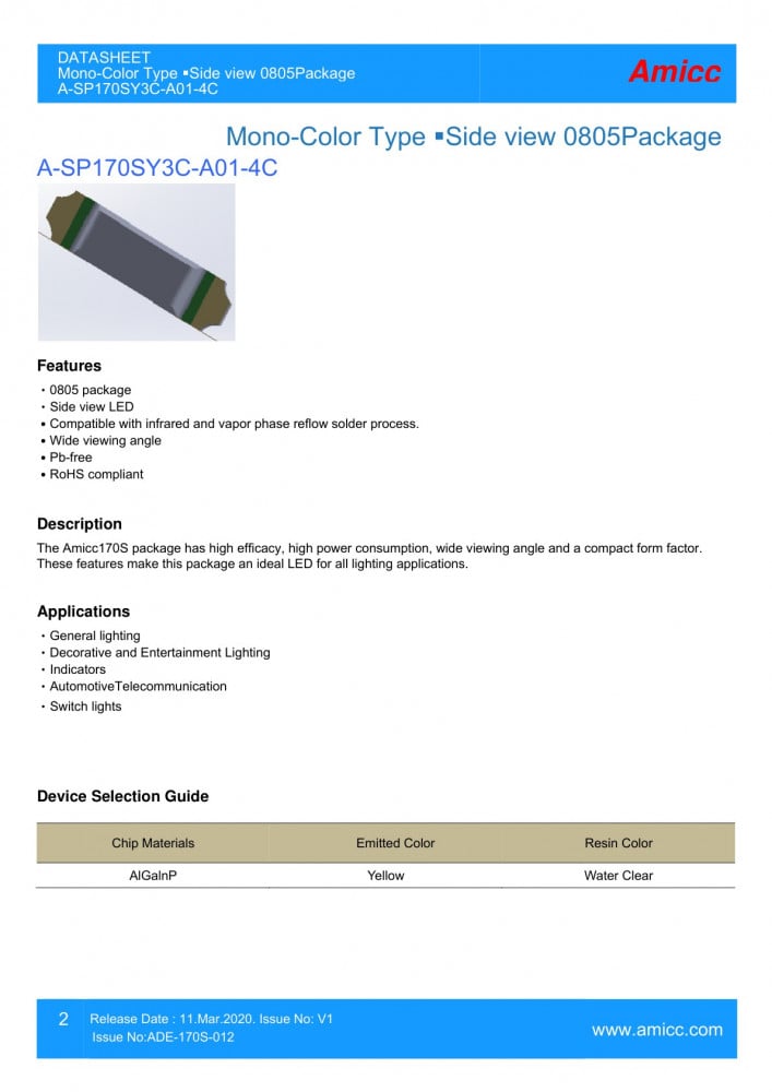 A-SP170SY3C-A01-4C approval sheet page 2