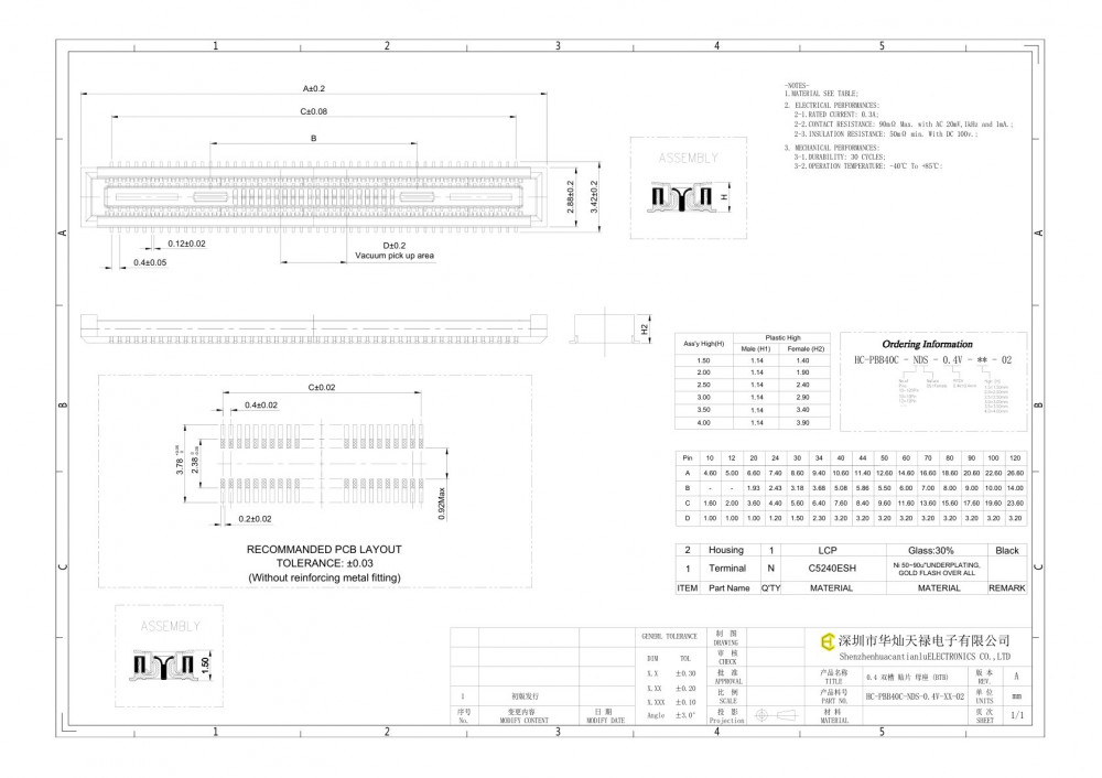 HCTL HC-PBB40C-90DS-0.4V-4.0-02 technical drawing