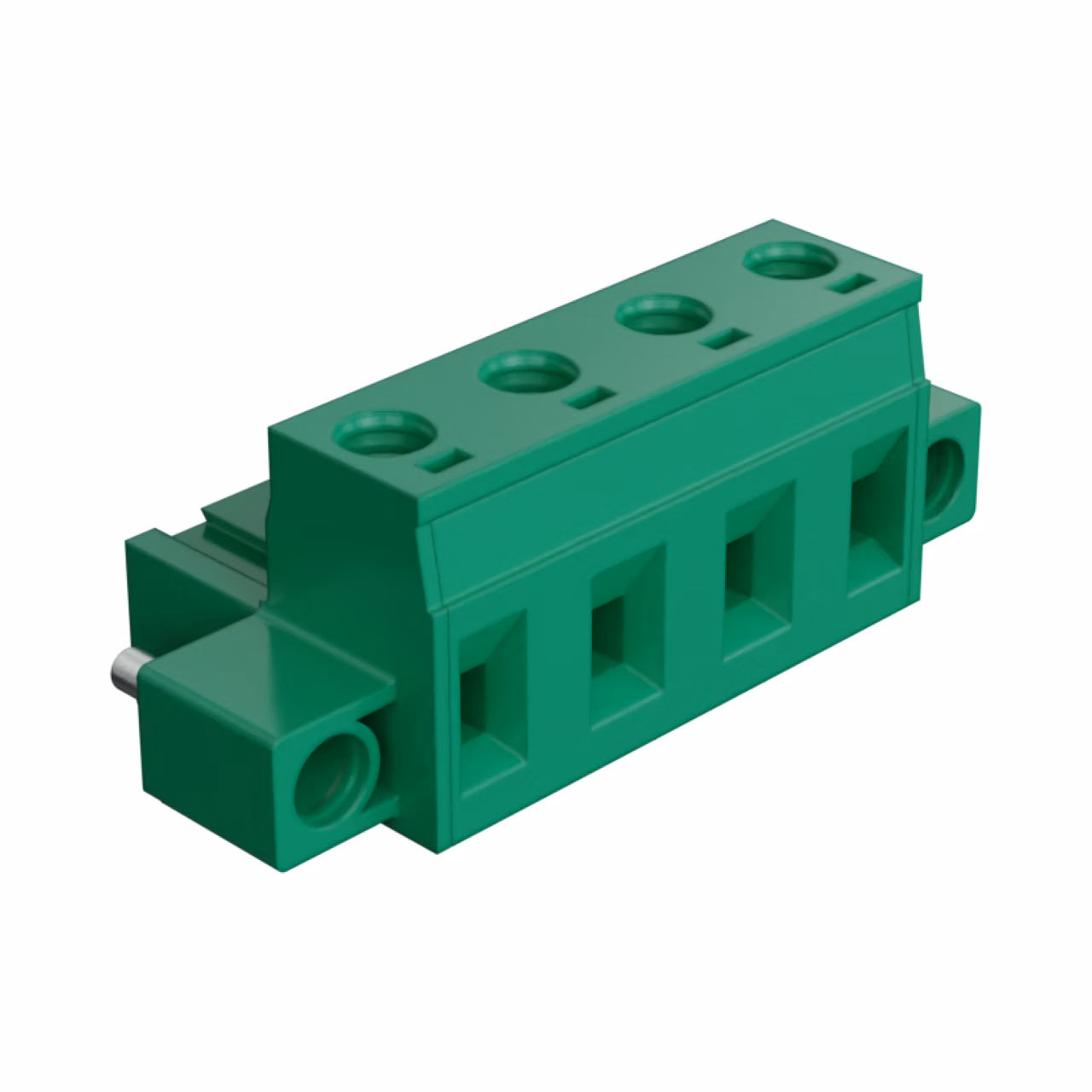 7.62mm Pitch Eurostyle Horizontal Plug, with Retention Screws, 4 Circuits for sale