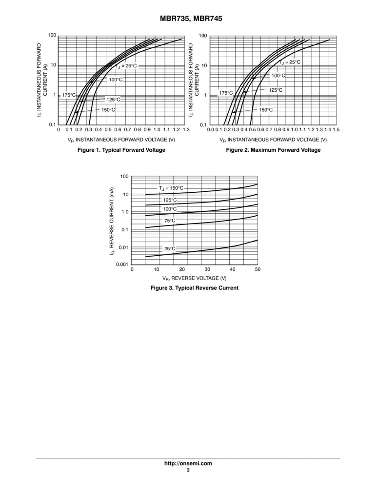 MBR745G technical document page 3