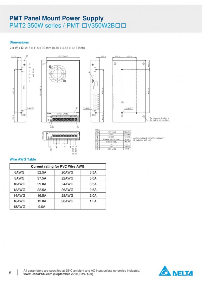DELTA PMT2 datasheet page 6