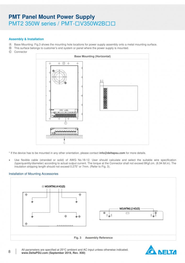 DELTA PMT2 datasheet page 8