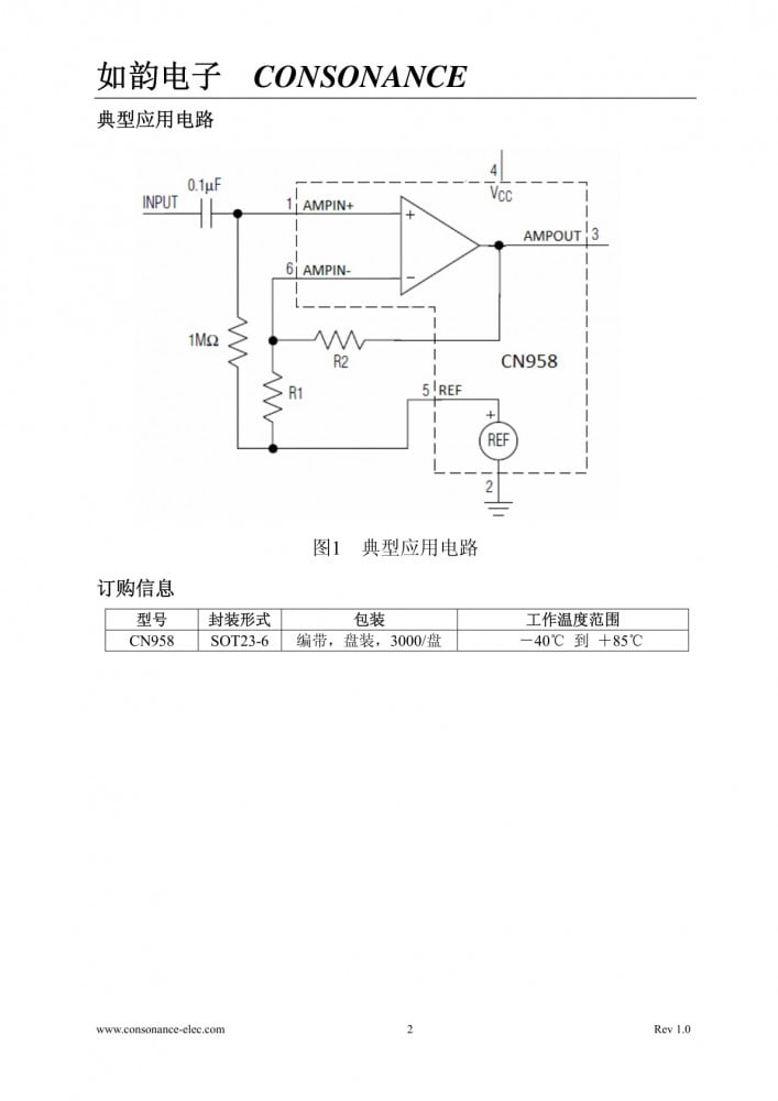 CN958 datasheet page 2