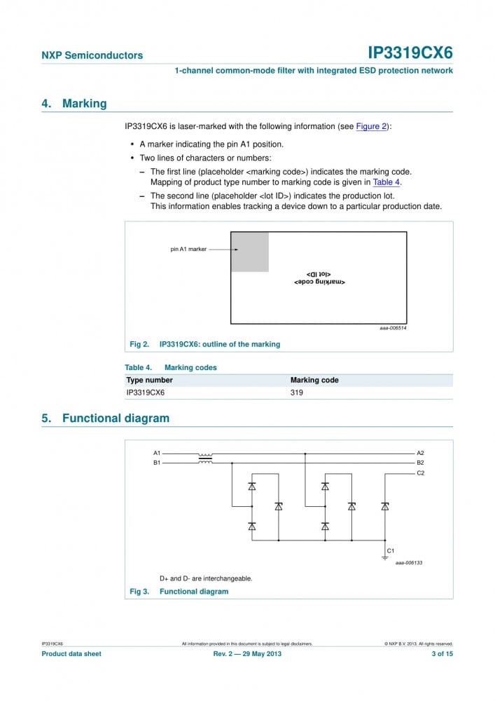 IP3319CX6 datasheet page 4