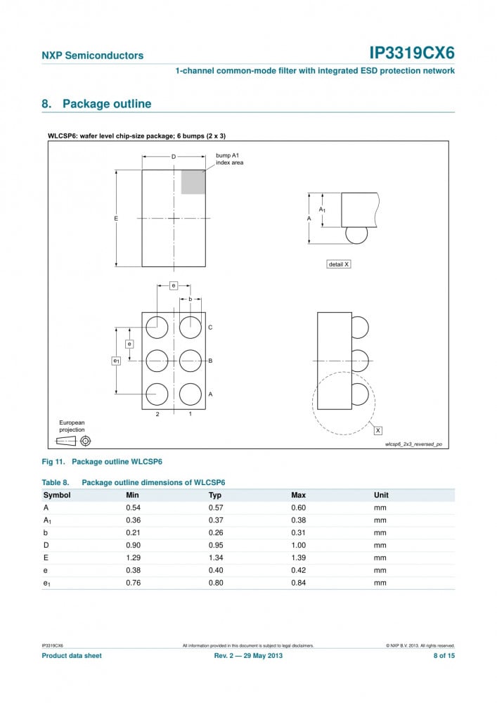 IP3319CX6 datasheet page 9