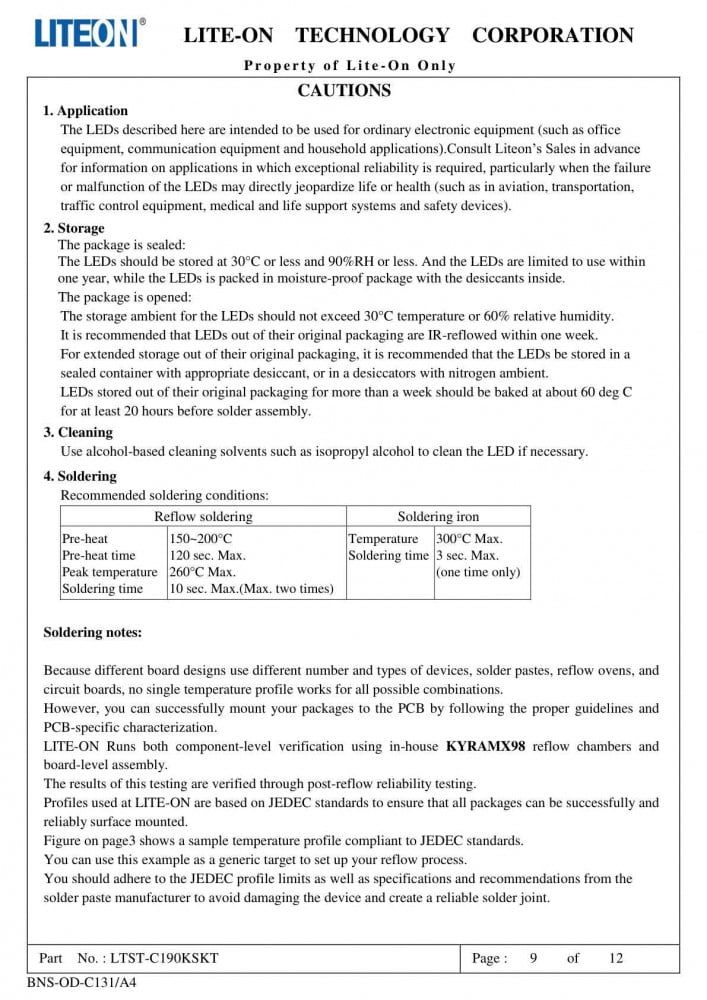LTST-C190KSKT datasheet page 10