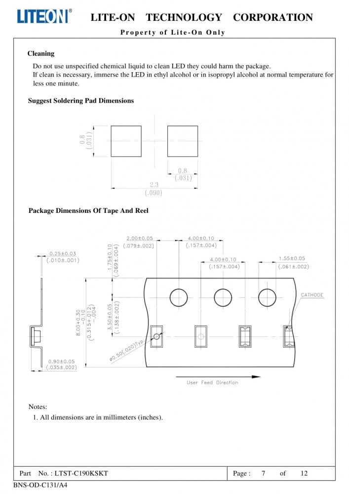 LTST-C190KSKT datasheet page 8