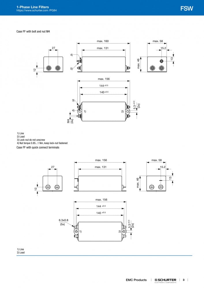 SCHURTER 5500.2222 technical document page 3