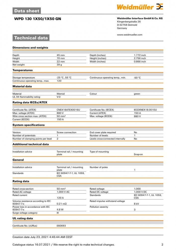 2502550000 technical document page 2