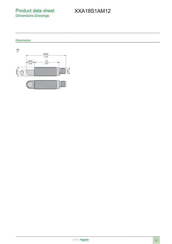 XXA18S1AM12 technical document page 3