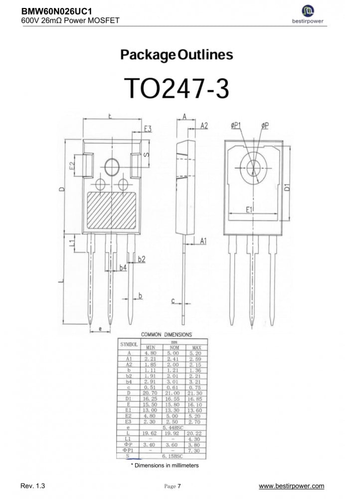 BMW60N026UC1 datasheet page 7