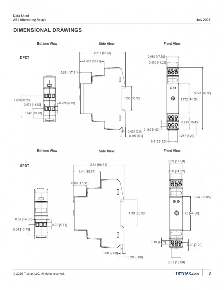 AE1 Series datasheet page 3