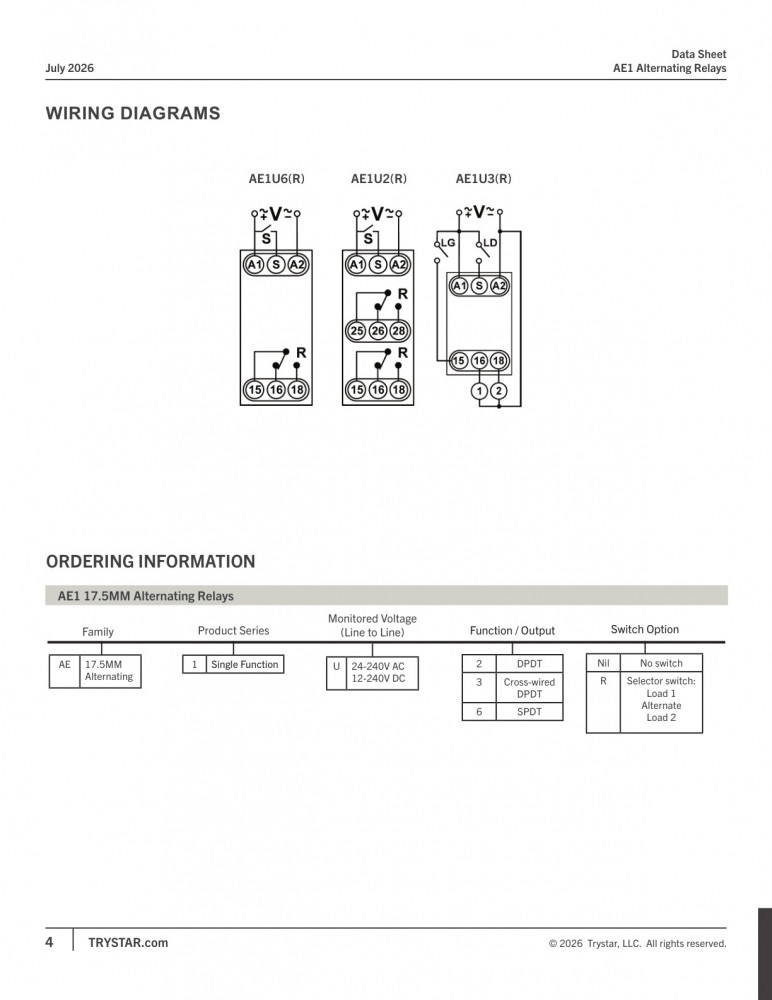 AE1 Series datasheet page 4