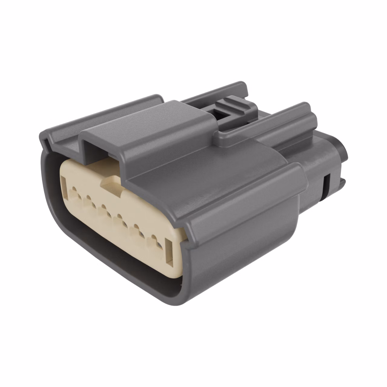 MX150 Mat-Sealed Female Connector Assembly, Single Row, 6 Circuits, Keying Option C, Dark Gray for sale