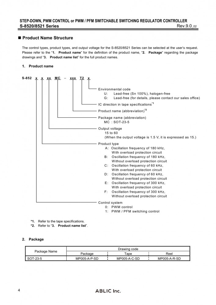 S-8521B40MC-ATZT2U datasheet page 4