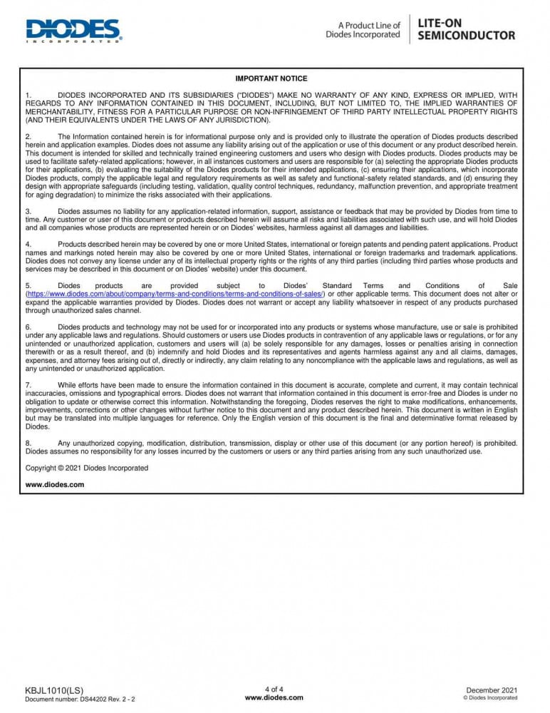 KBJL1010-LS datasheet page 4