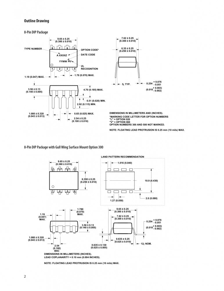 HCPL-2503 datasheet page 2