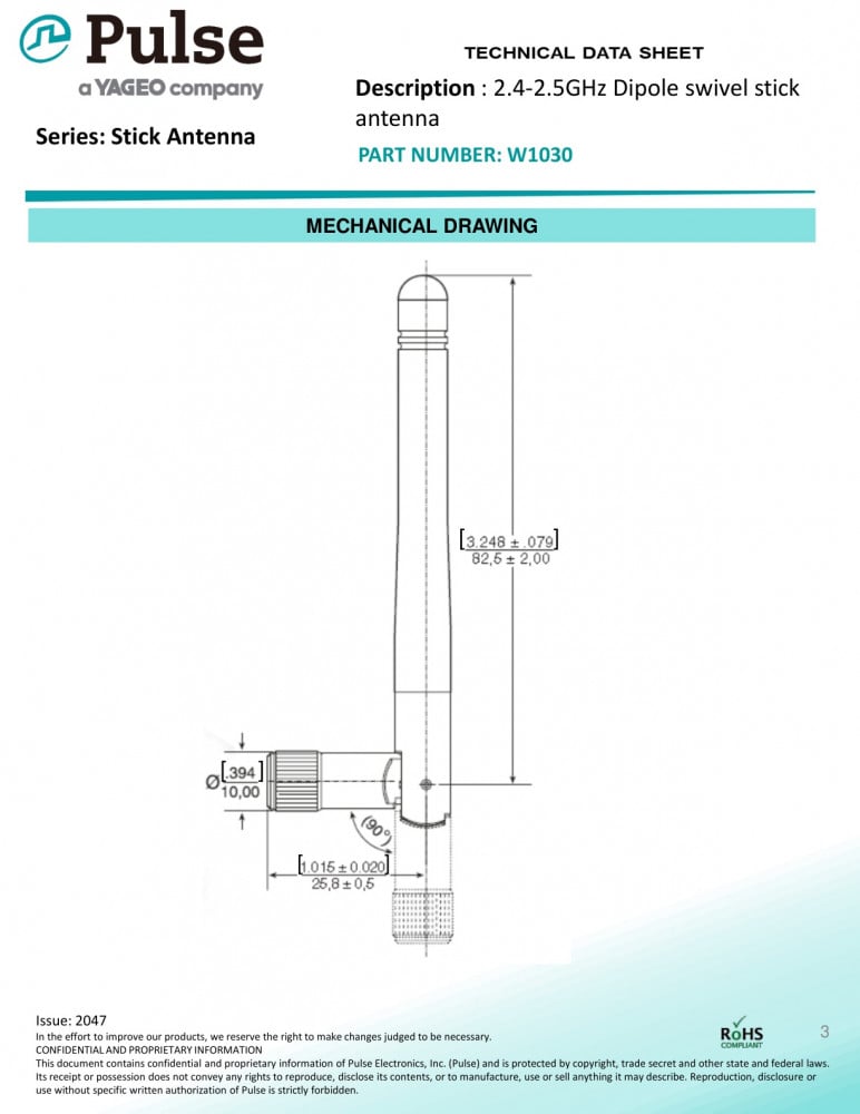 W1030 technical document page 3