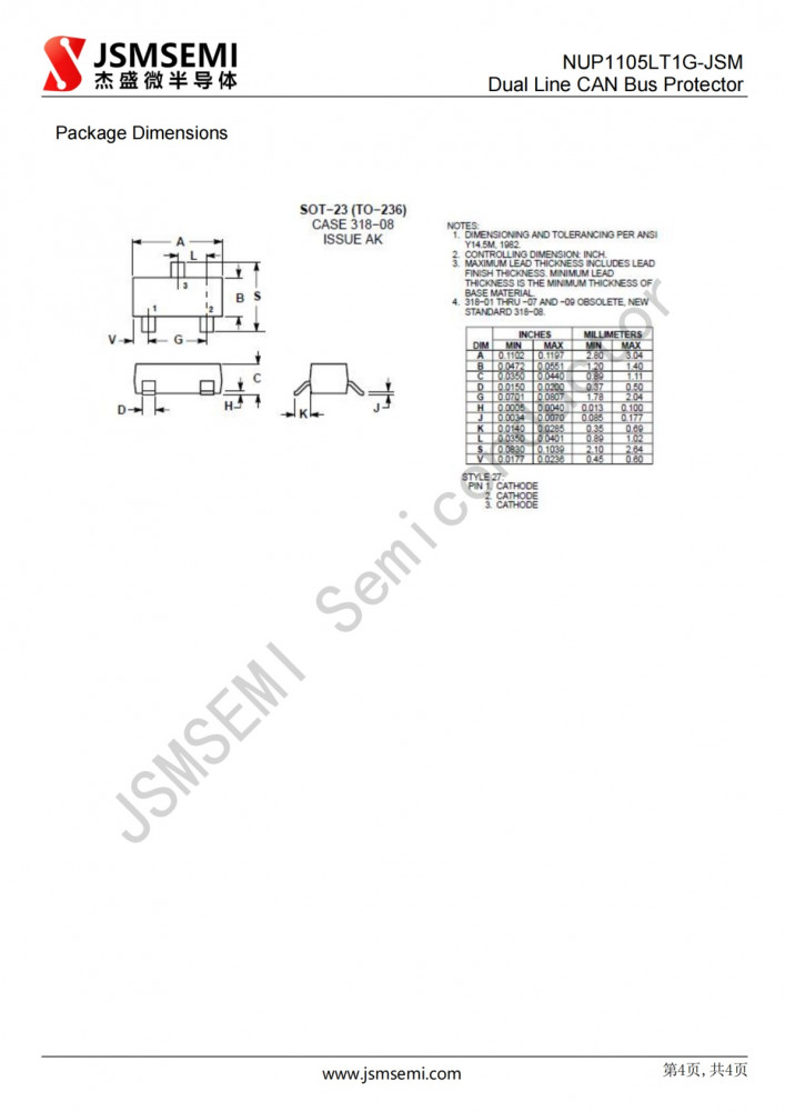 NUP1105LT1G-JSM datasheet page 4