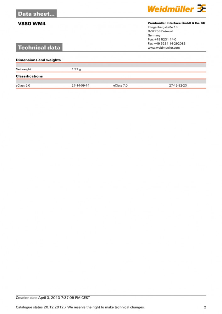 VSSO WM4 product document image 2