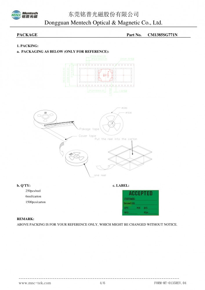 CM1385SG771N datasheet page 5