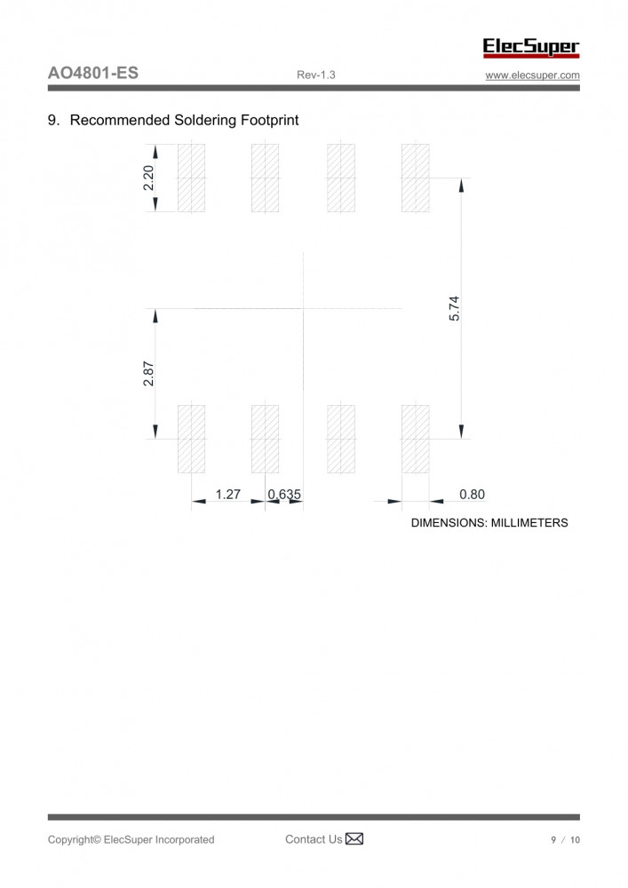 AO4801-ES datasheet page 9
