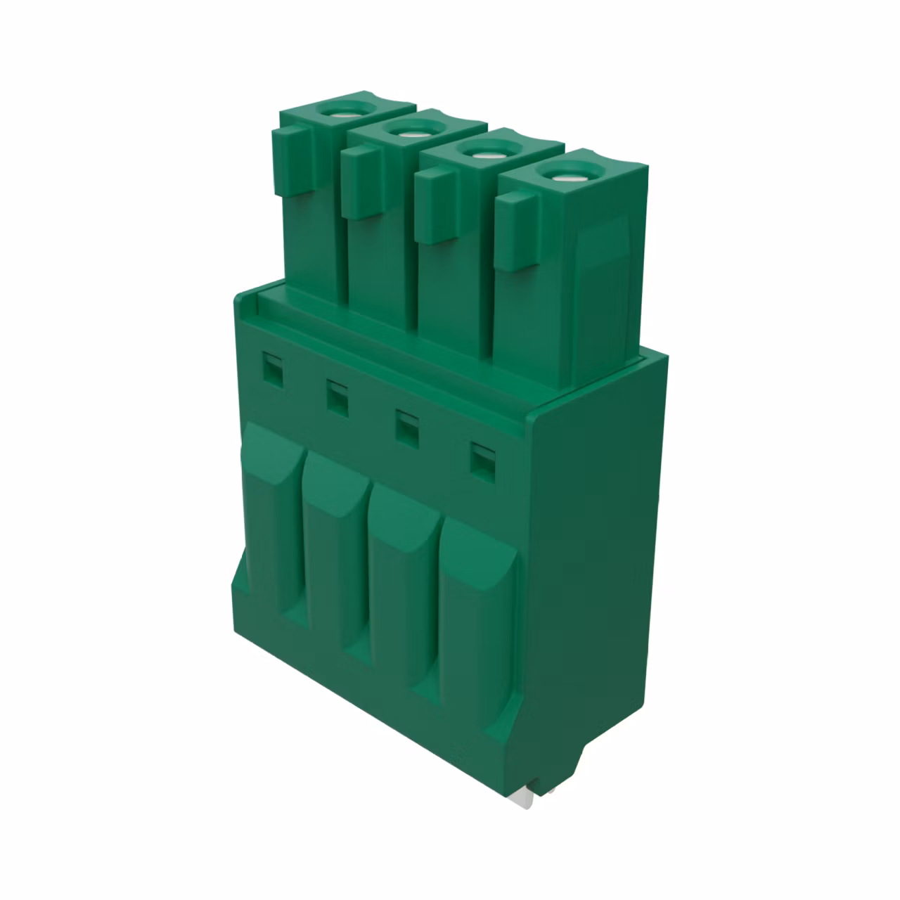 3.50mm Pitch Eurostyle Spring Type Plug, 4 Circuits, Green for sale
