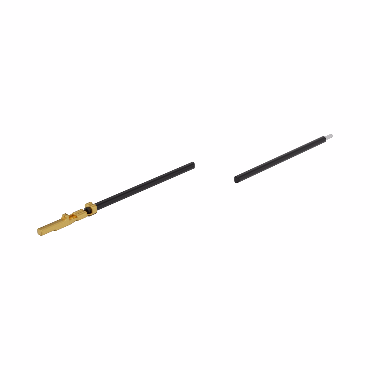 Pre-Crimped Lead Mega-Fit Tangless TPA-Capable Female-to-Pigtail, Gold (Au) Plating, 450.00mm Length, 10 AWG, Black for sale