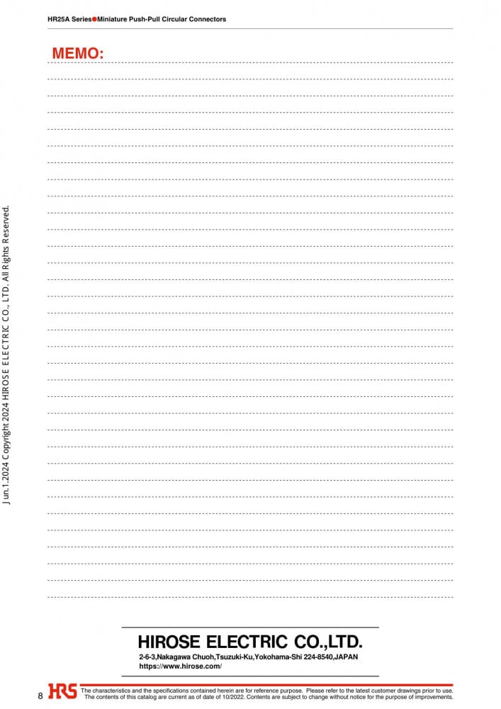 HR25A datasheet page 8