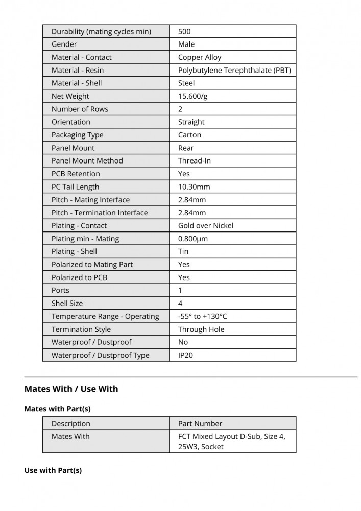 MOLEX 1731070965 technical drawing, page 3
