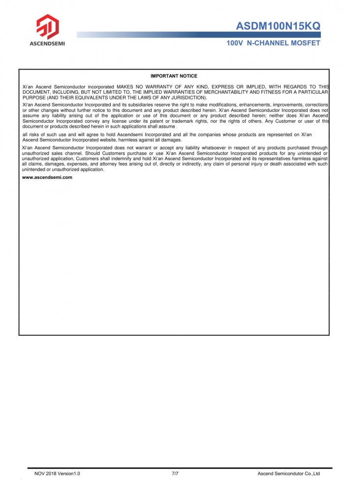 ASDM100N15KQ-R datasheet page 7
