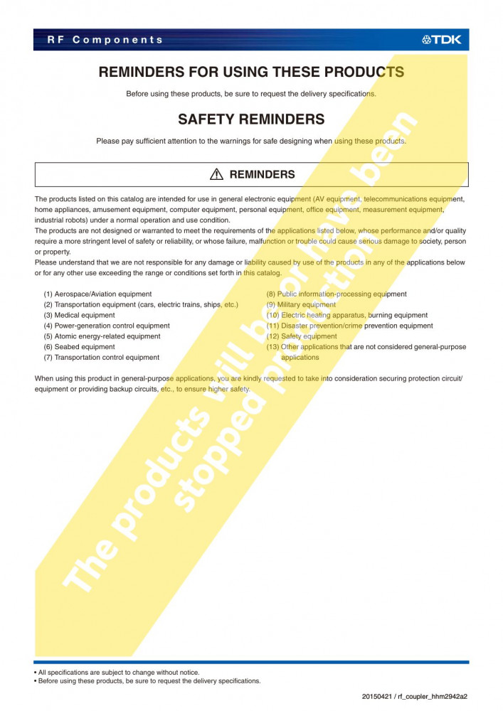 HHM2942A2 technical document, page 6
