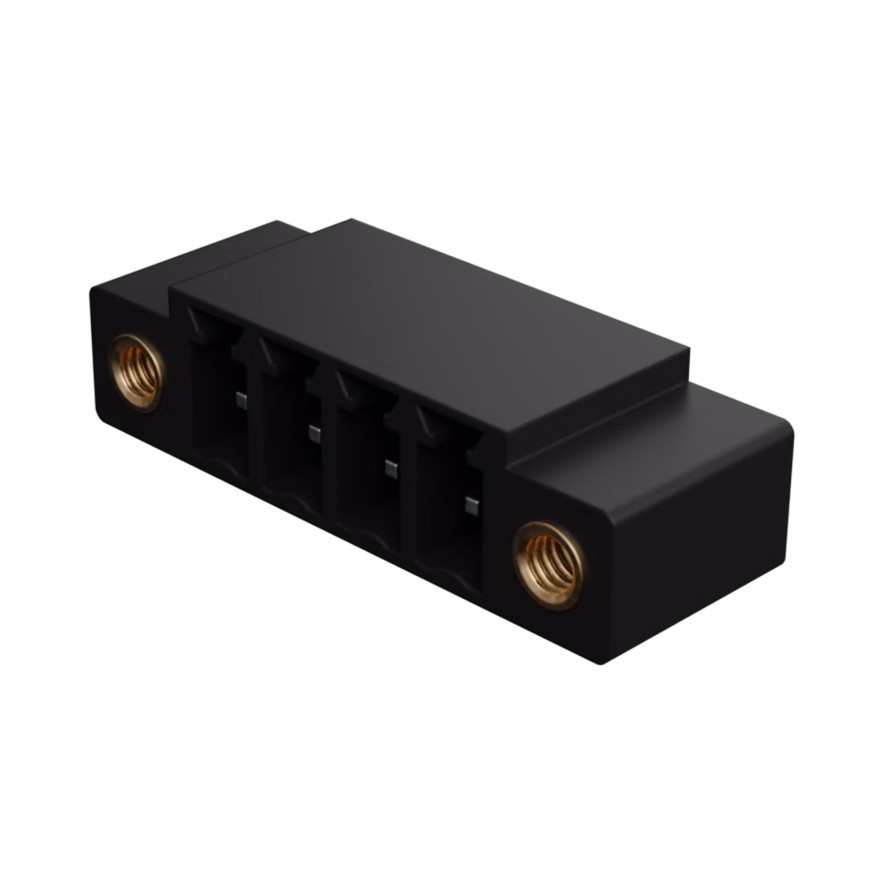 3.81mm Pitch Eurostyle Right-Angle PCB Header, with Threaded Retention Inserts, 4 Circuits for sale