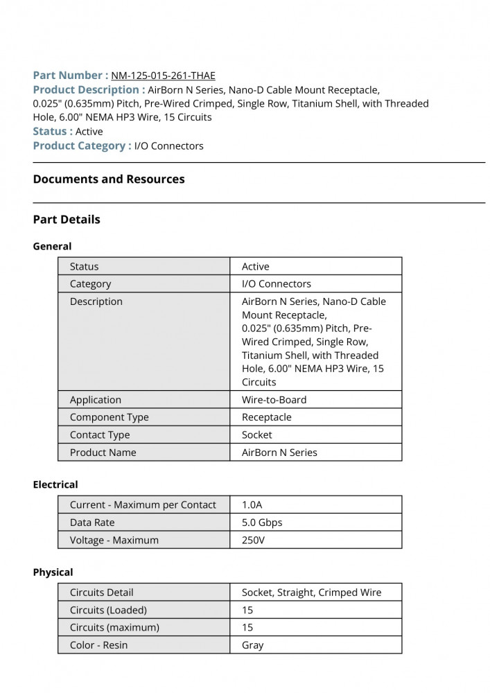 Technical document preview, page 1