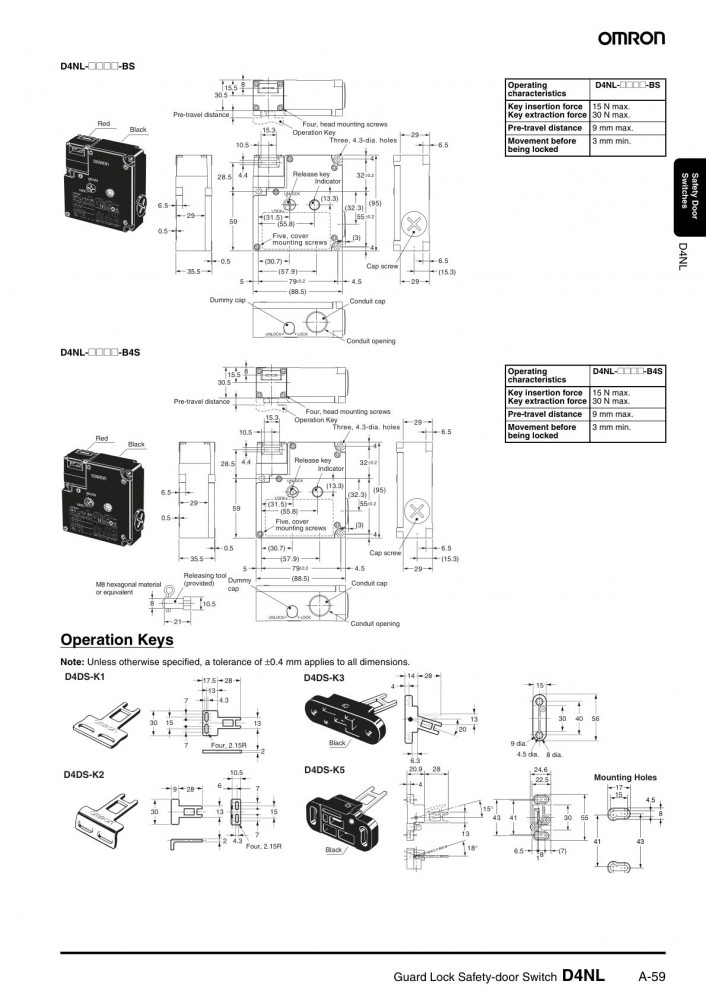 OMRON D4NL datasheet page 10