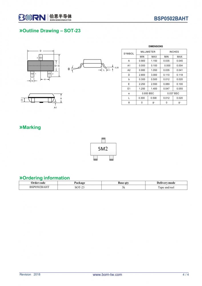 BSP0502BAHT datasheet page 4