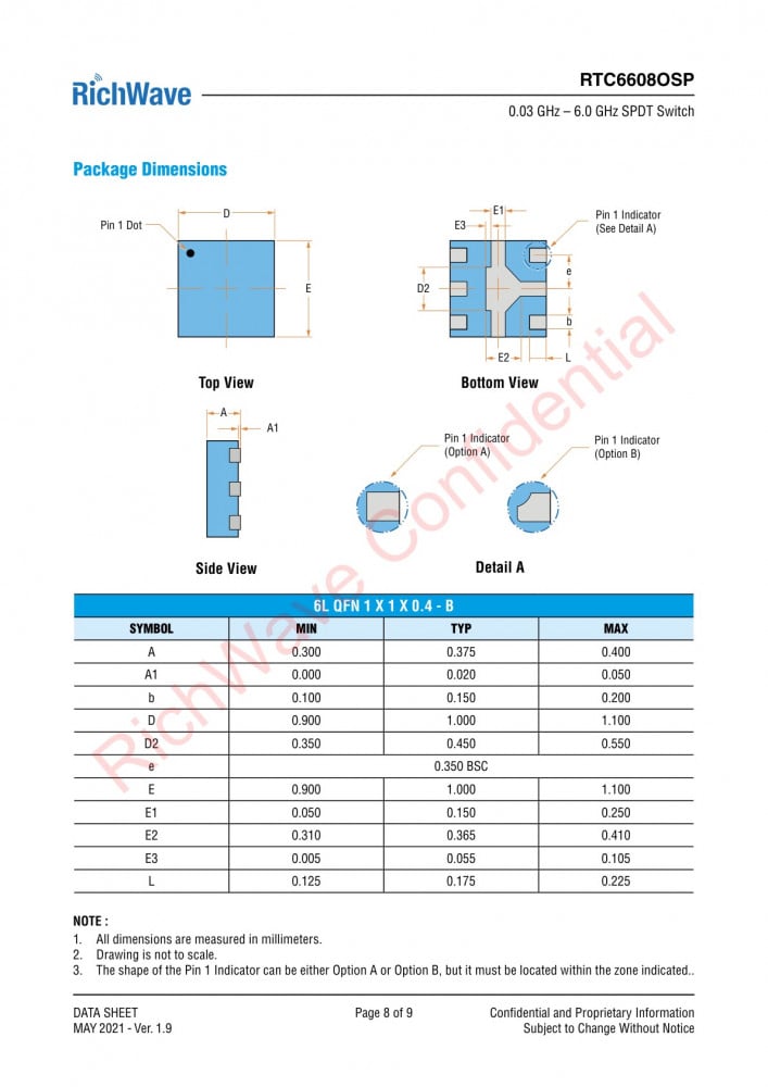 RTC6608OSP datasheet page 8