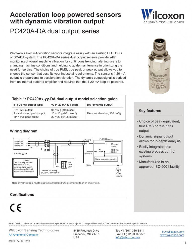 PC420A-DA dual output series product information page