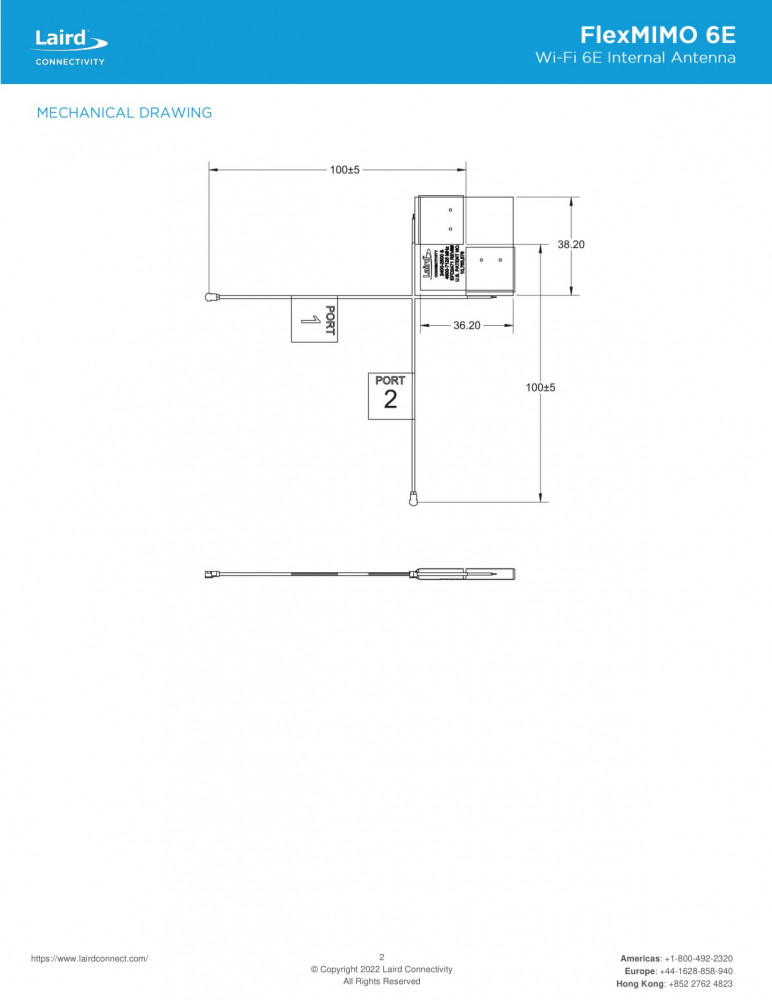 Laird EFD2471A3S-10MHF1 technical document page 2