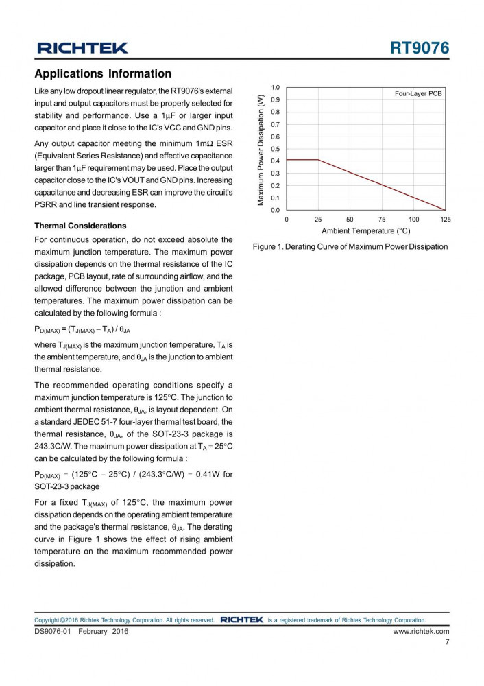 RT9076 datasheet preview, page 7